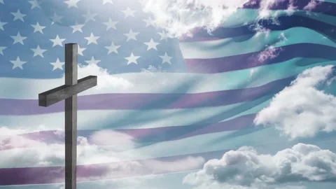 Animation of christian cross and clouds ... | Stock Video | Pond5