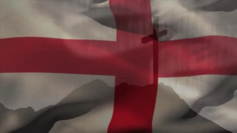 Animation of christian cross and flag of... | Stock Video | Pond5