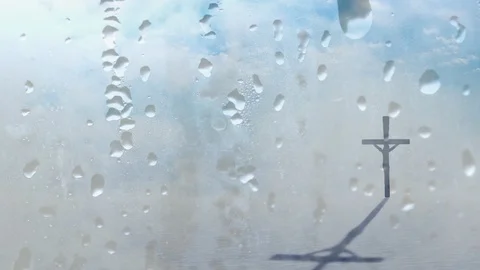 Animation of Christian cross casting sha... | Stock Video | Pond5