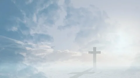 Animation of a Christian cross over movi... | Stock Video | Pond5