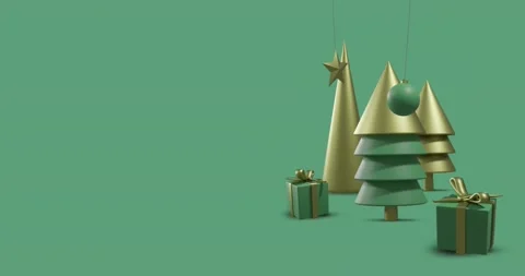 Animation of christmas baubles and decor... | Stock Video | Pond5