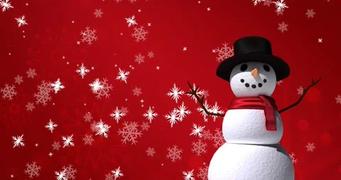 Animation of christmas snow falling over... | Stock Video | Pond5