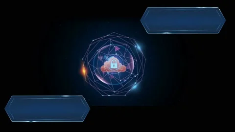 Animation circle HUD digital frame with... | Stock Video | Pond5