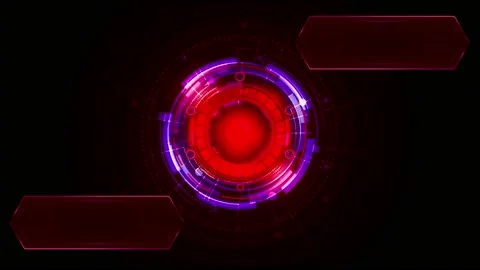 Animation circle HUD digital frame with... | Stock Video | Pond5