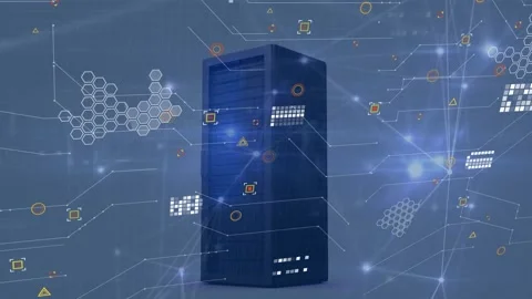 Animation of circuit board pattern and c... | Stock Video | Pond5