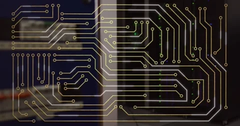 Animation of circuit board pattern over ... | Stock Video | Pond5