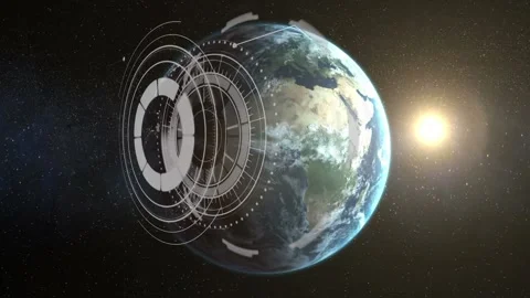 Animation of circular scope scanning rot... | Stock Video | Pond5