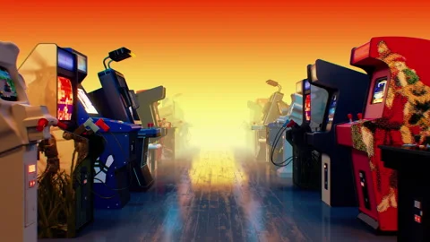 Animation Of The Classic Retro Arcade Ga... | Stock Video | Pond5