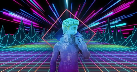 Animation of classical statue distorting... | Stock Video | Pond5