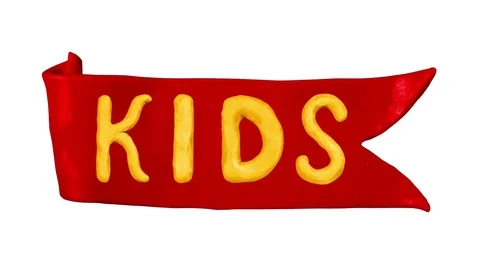 Animation Clay Title Kids and Children w... | Stock Video | Pond5