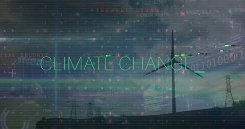 Animation of climate change text in gree... | Stock Video | Pond5