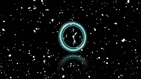 Animation of clock with fast moving hand... | Stock Video | Pond5