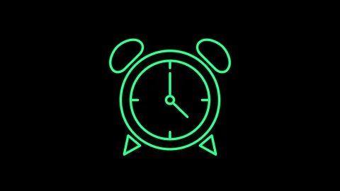 Animation of Clock Icon for time display... | Stock Video | Pond5