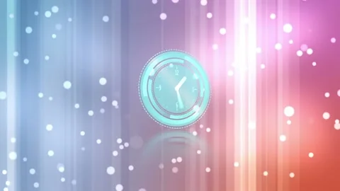 Animation of clock moving fast on digita... | Stock Video | Pond5