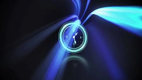 Animation of clock moving fast over digi... | Stock Video | Pond5