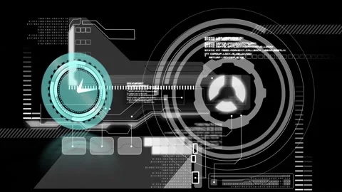 Animation of clock moving fast with scop... | Stock Video | Pond5