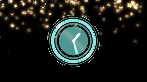 Animation of clock with moving hands and... | Stock Video | Pond5