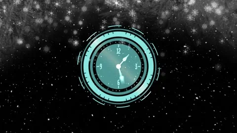 Animation of clock with moving hands ove... | Stock Video | Pond5