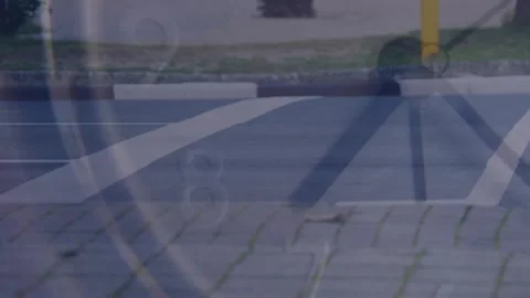 Animation of clock ticking over city bac... | Stock Video | Pond5