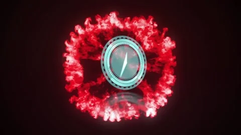 Animation of clock with turning hands an... | Stock Video | Pond5
