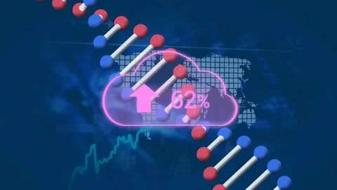 Animation of cloud with growing number o... | Stock Video | Pond5
