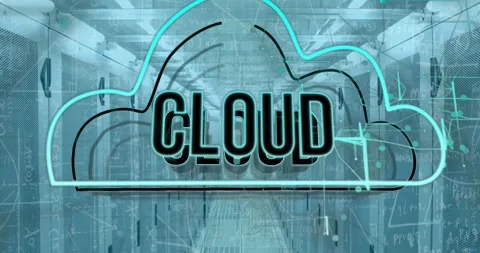 Animation of cloud text in cloud, mathem... | Stock Video | Pond5