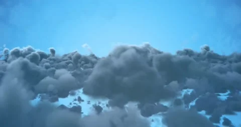 Animation of clouds on blue background | Stock Video | Pond5