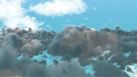Animation of clouds moving in fast motio... | Stock Video | Pond5
