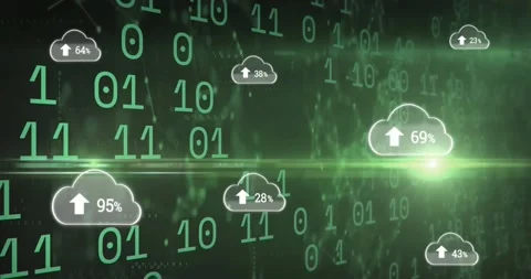 Animation of clouds with uploading over ... | Stock Video | Pond5