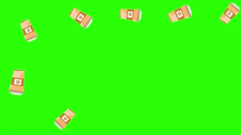 Animation of coffee cups on green screen... | Stock Video | Pond5