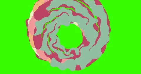 Animation of color transition of a round... | Stock Video | Pond5