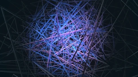 Animation of colored interlaced lines. A... | Stock Video | Pond5