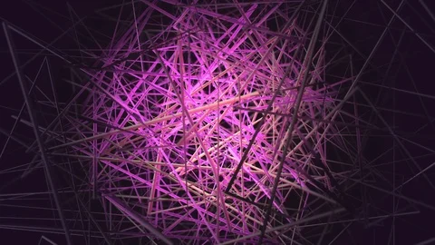 Animation of colored interlaced lines. A... | Stock Video | Pond5