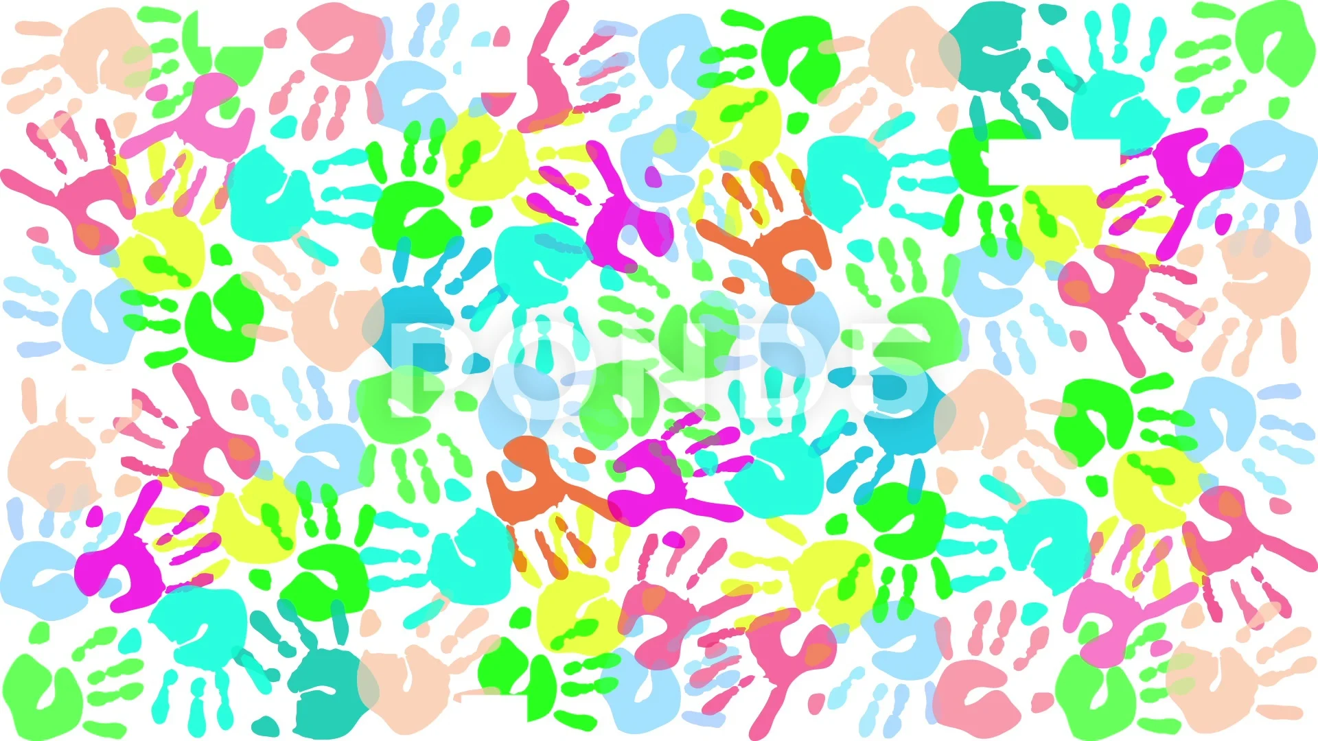 Handprints Background