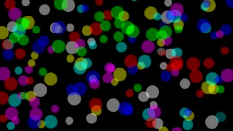 Animation with colorful bokeh lights pop... | Stock Video | Pond5