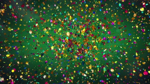 Animation of Colorful confetti exploding... | Stock Video | Pond5