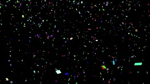 Animation of colorful confetti falling o... | Stock Video | Pond5