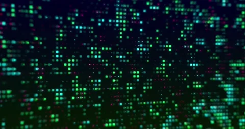 Animation of colorful dots blinking on b... | Stock Video | Pond5