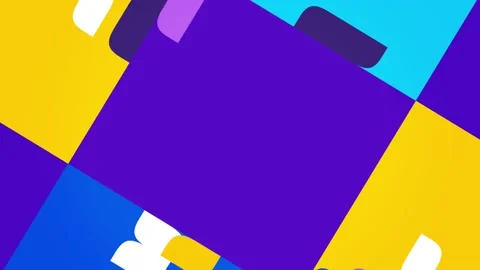 Animation colorful geometric shape for i... | Stock Video | Pond5