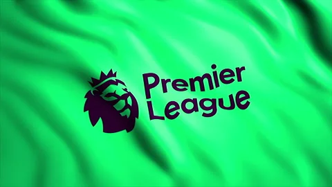 Animation with colorful Premier League f... | Stock Video | Pond5
