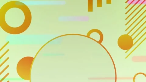 Animation of colorful shapes moving on g... | Stock Video | Pond5