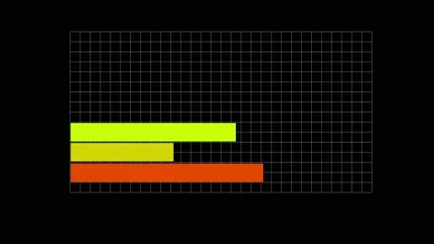 Animation colorful square bar graph obje... | Stock Video | Pond5