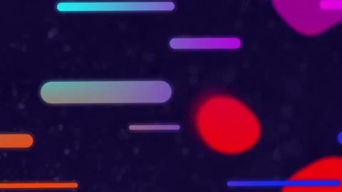 Animation of colourful capsule shapes mo... | Stock Video | Pond5