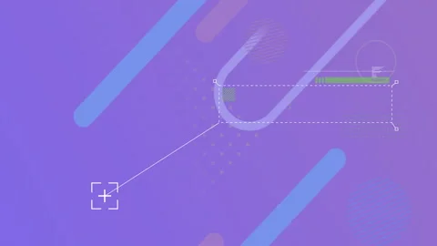 Animation of colourful shapes moving on ... | Stock Video | Pond5