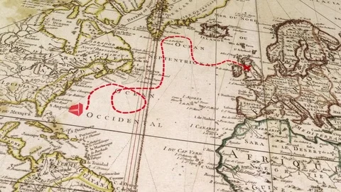 Old Map Stock Video Footage | Royalty Free Old Map Videos | Pond5