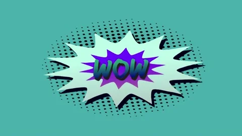 Animation of comic 5 options text over m... | Stock Video | Pond5