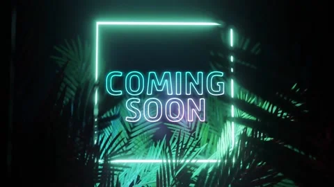 Animation of coming soon text and square... | Stock Video | Pond5