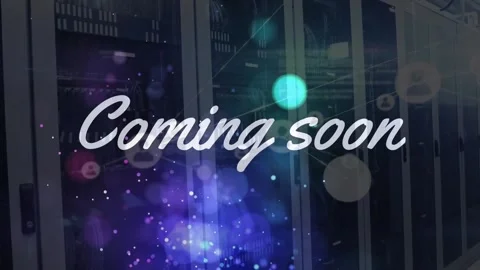 Animation of coming soon text over lens ... | Stock Video | Pond5