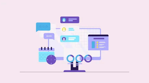 Animation of computer and graphics, Fina... | Stock Video | Pond5