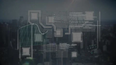 Animation of computer circuit board and ... | Stock Video | Pond5